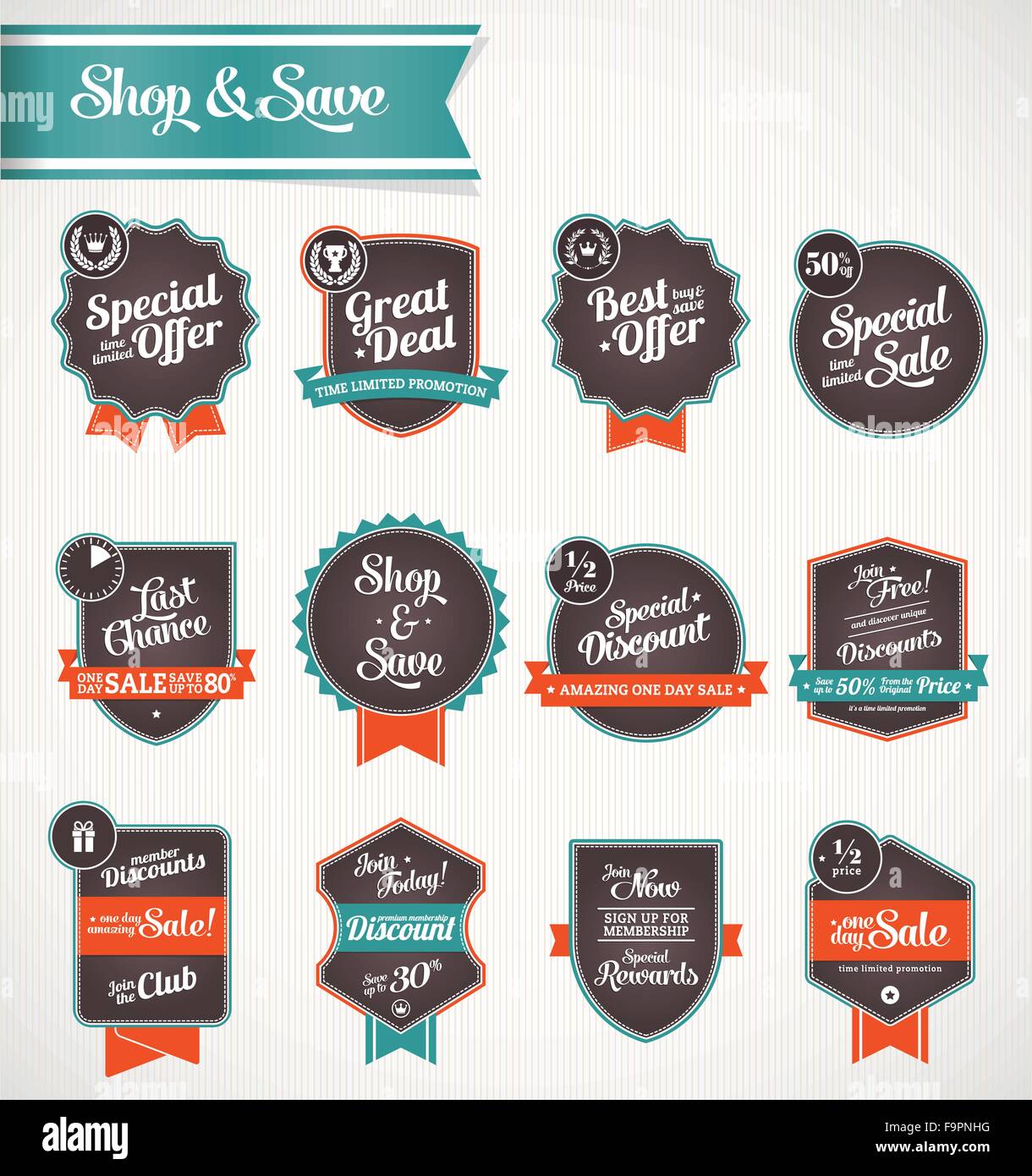 Promotional vector badges Stock Vector Image & Art - Alamy