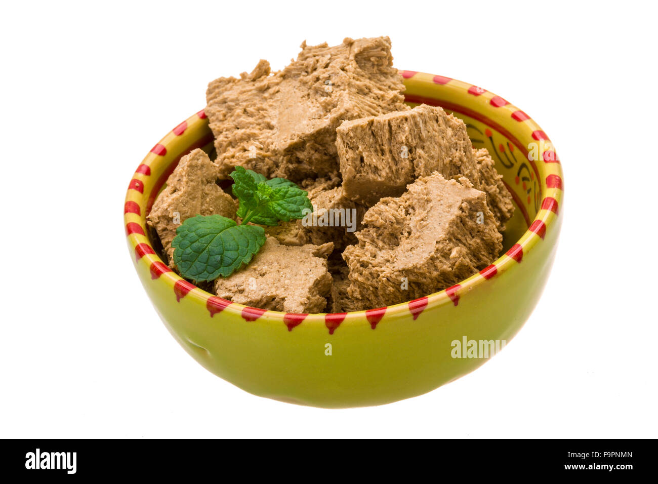 Sunflower Halva isolated studio macro shoot Stock Photo - Alamy