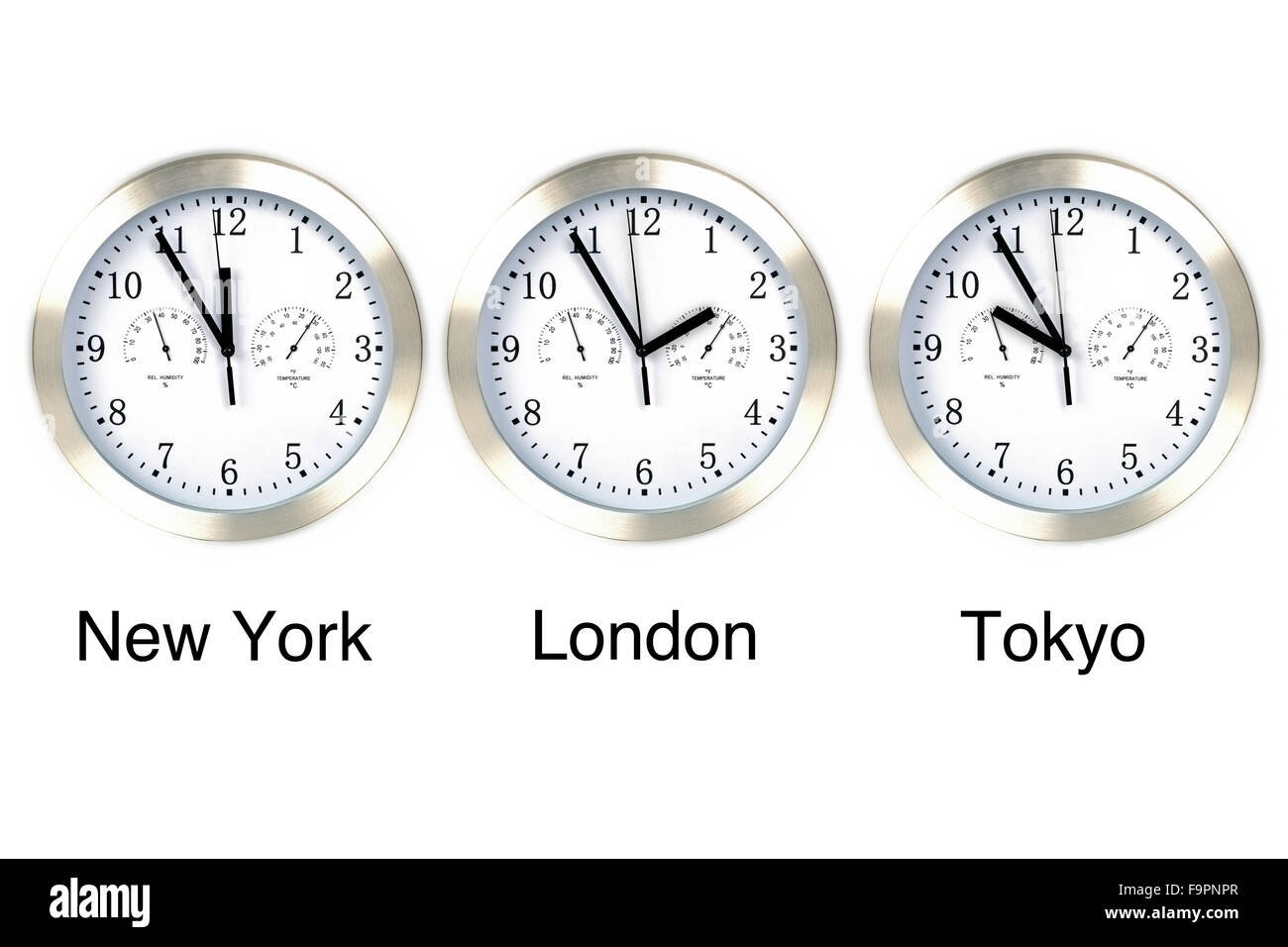 World time zone clock hi-res stock photography and images - Alamy