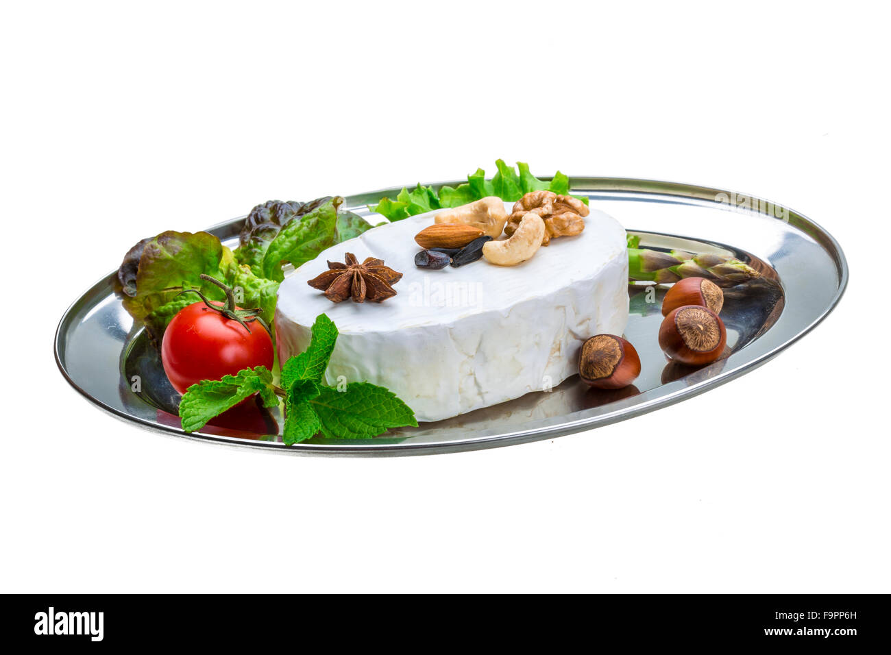 Fresh soft brie cheese Stock Photo - Alamy