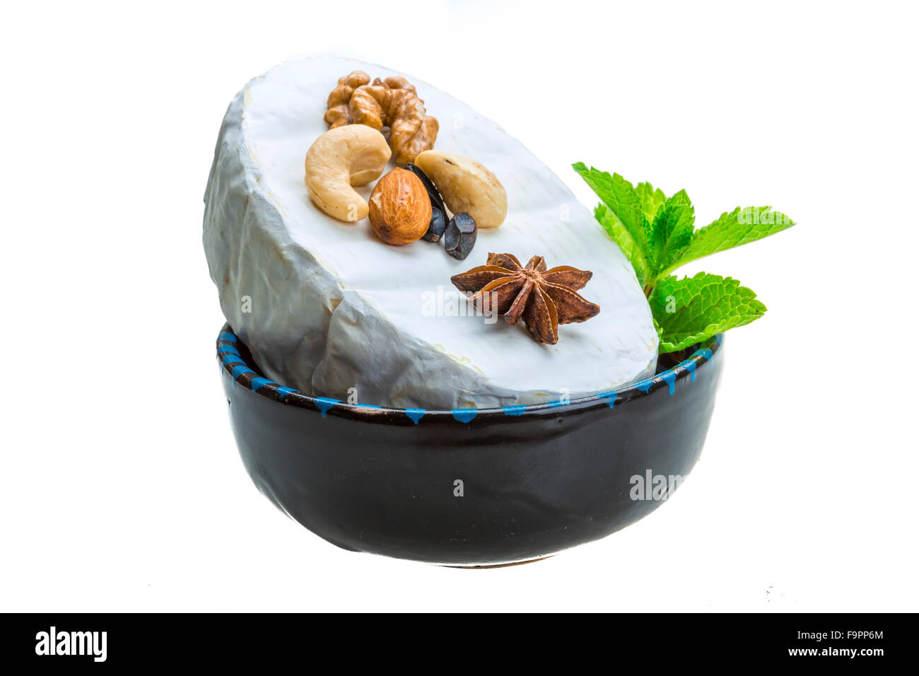Fresh soft brie cheese Stock Photo - Alamy
