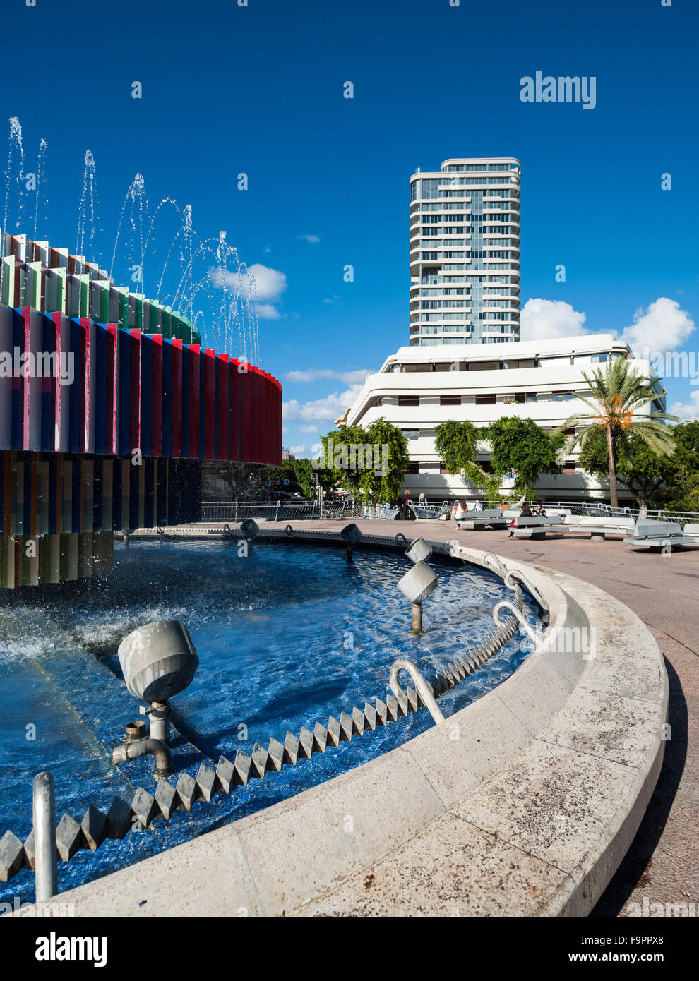 Israel, Tel Aviv - Dizengoff square fountain Stock Photo - Alamy
