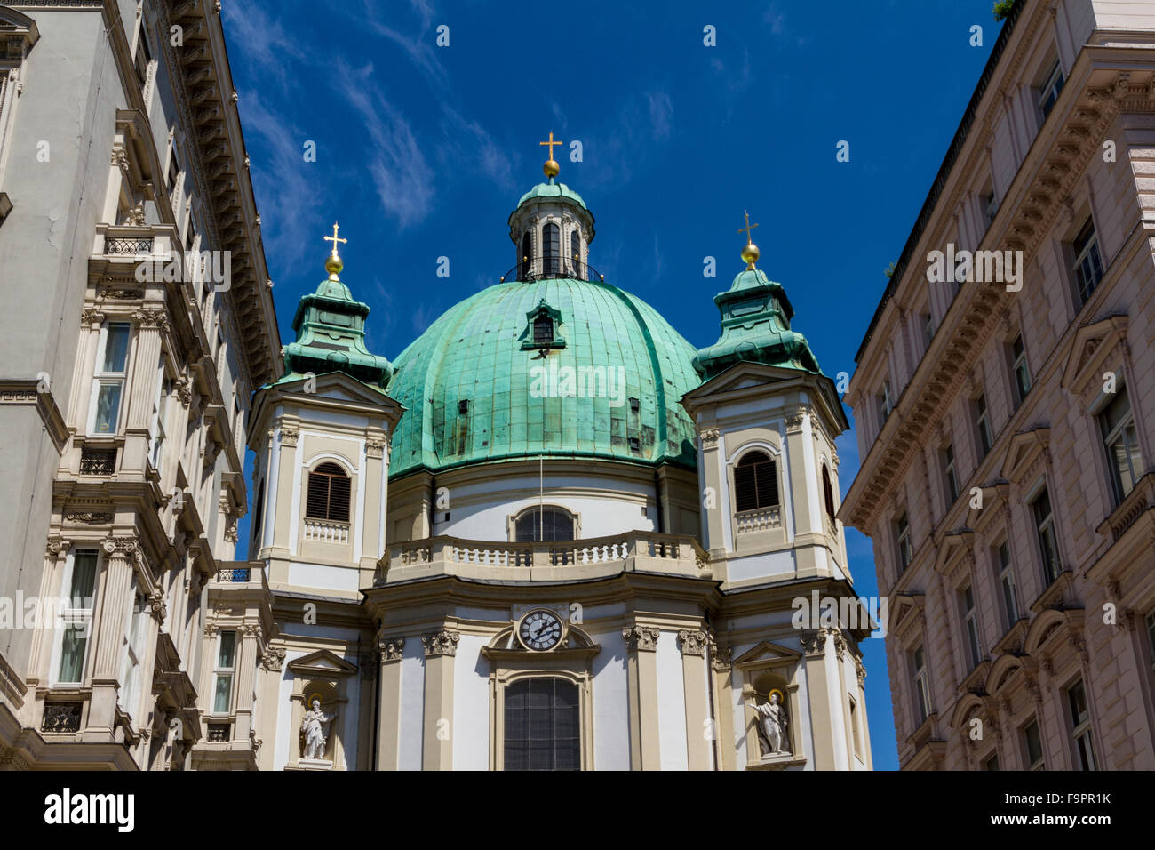 Vienna, Austria - famous Peterskirche (Saint Peter's Church Stock Photo ...