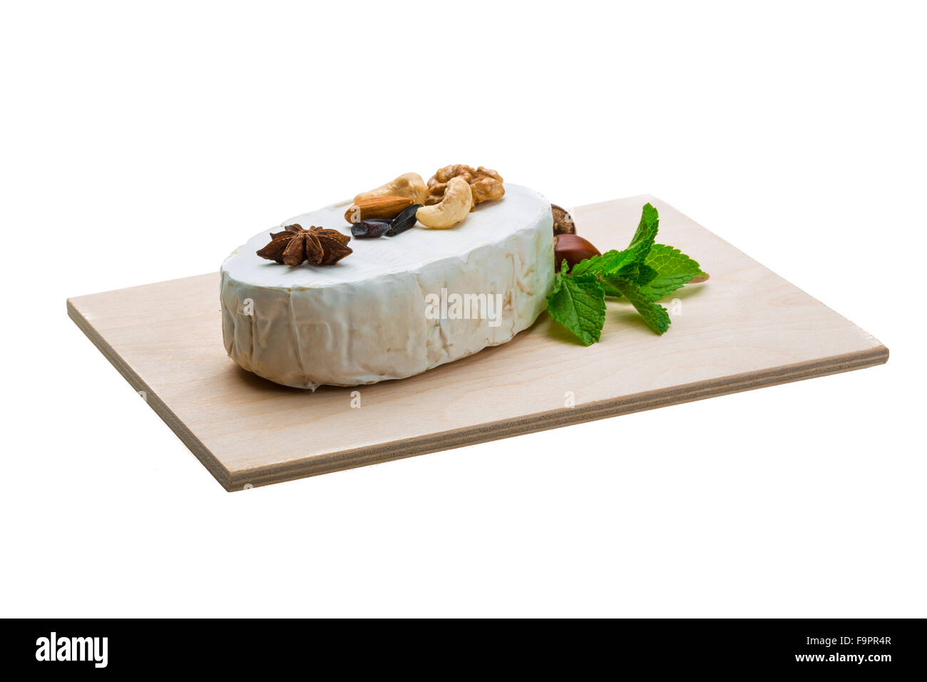 Fresh soft brie cheese Stock Photo - Alamy