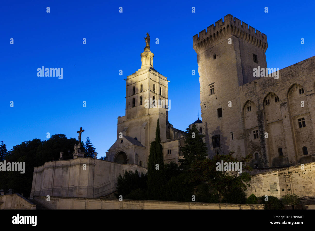 Old Town in Avignon in France Stock Photo - Alamy