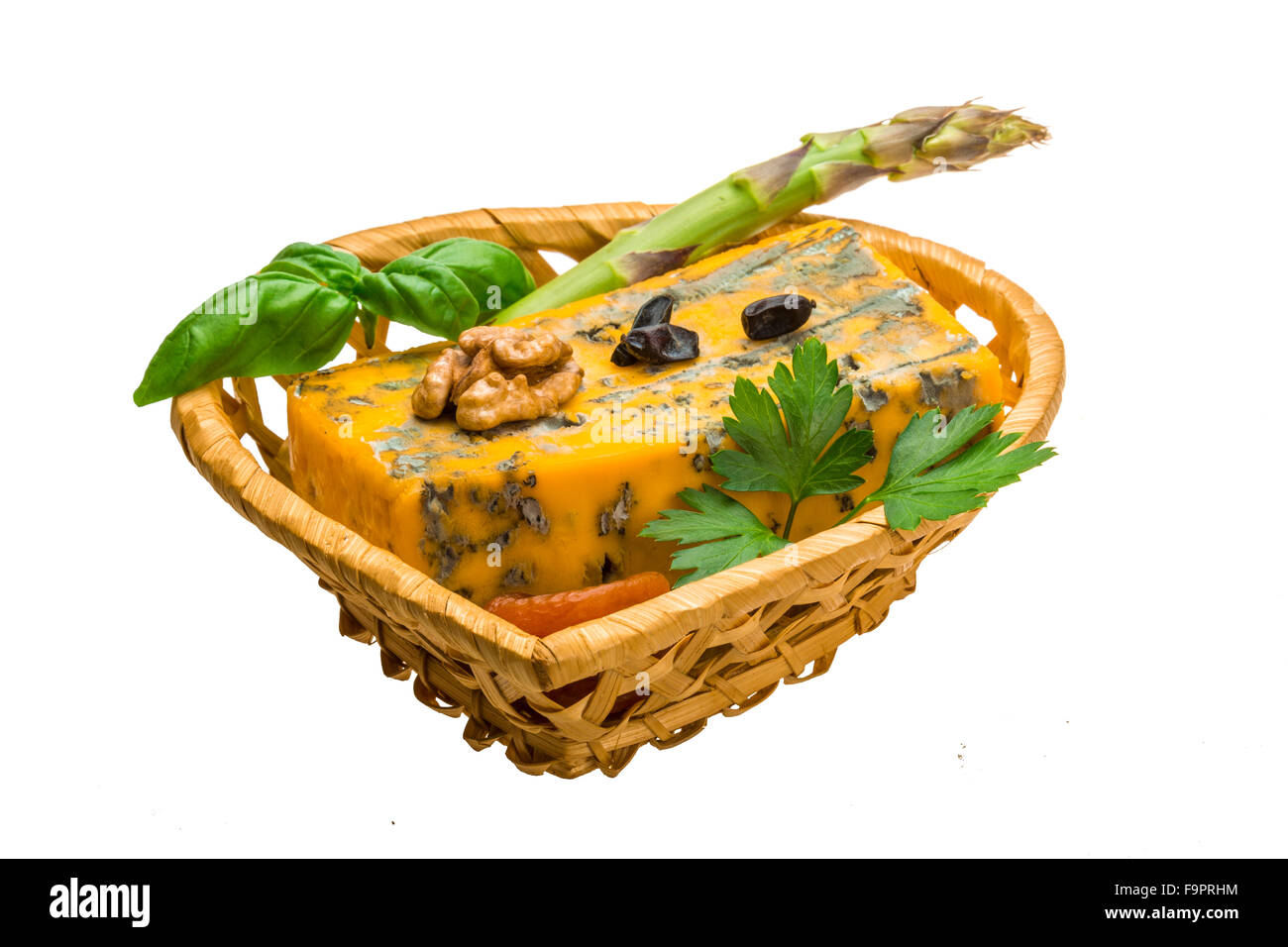 Gold cheese with mould Stock Photo - Alamy