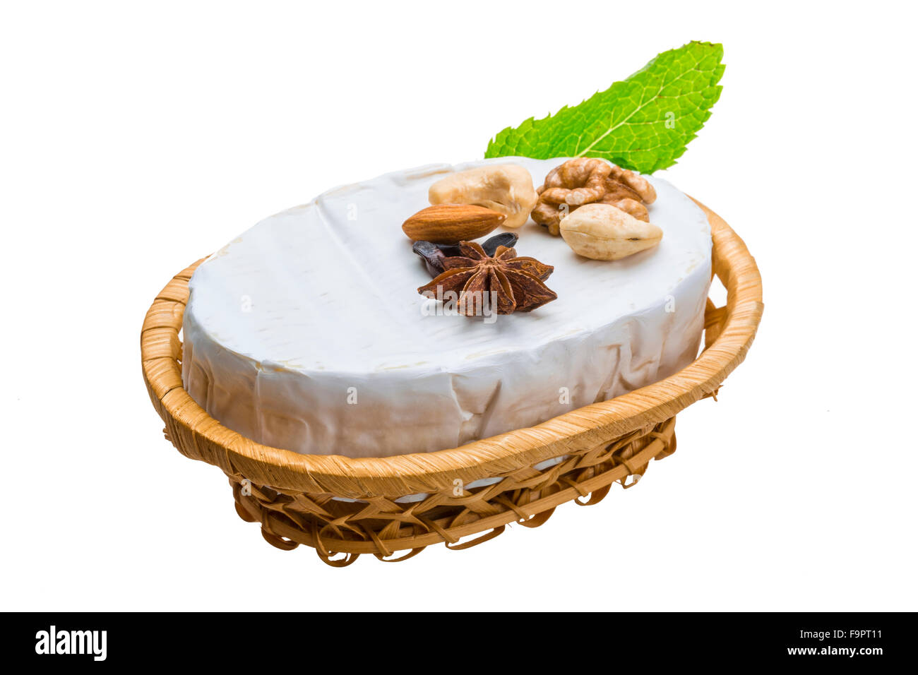 Fresh soft brie cheese Stock Photo - Alamy