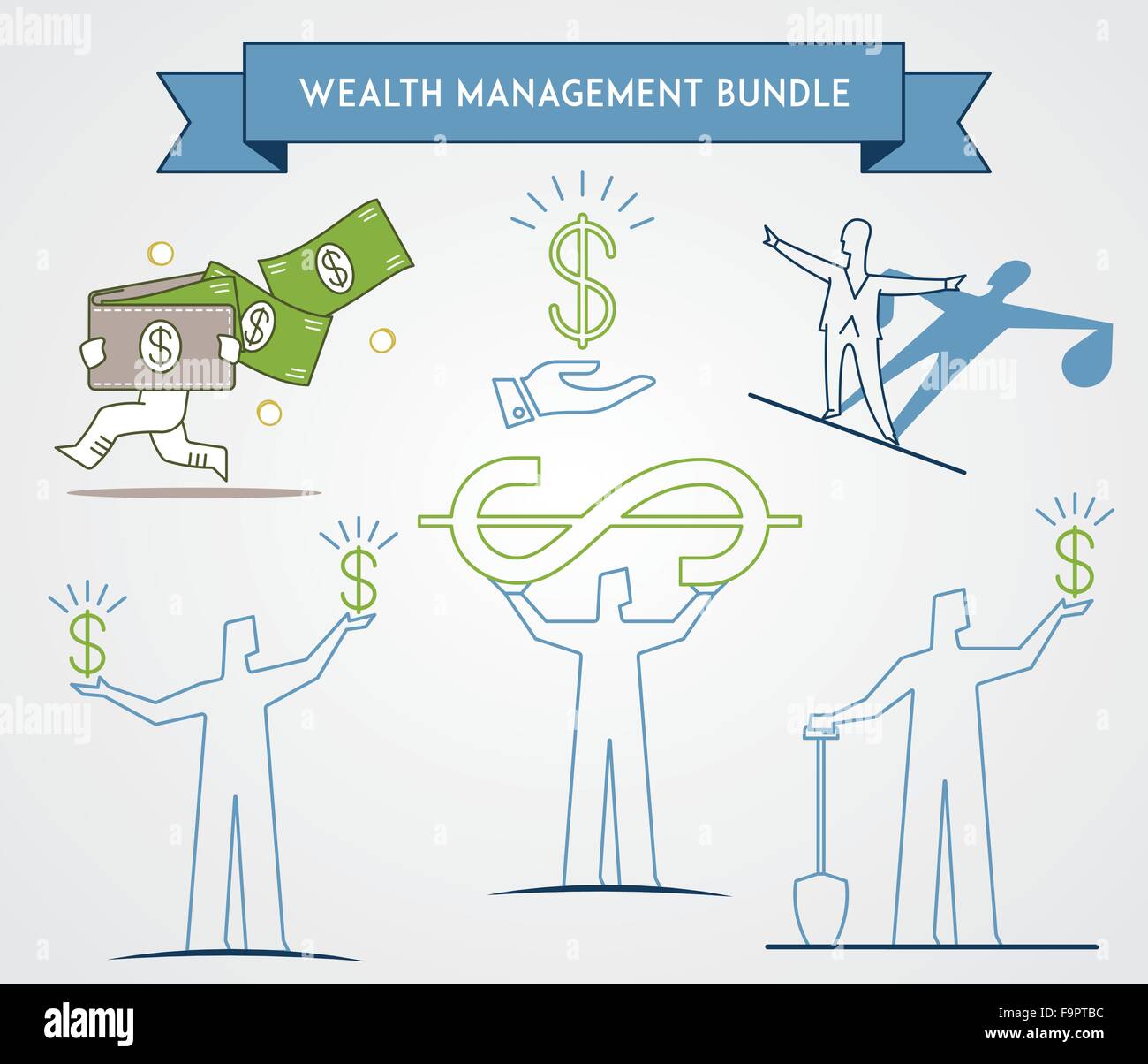 Wealth managment advisors badges and crests for any use Stock Vector ...