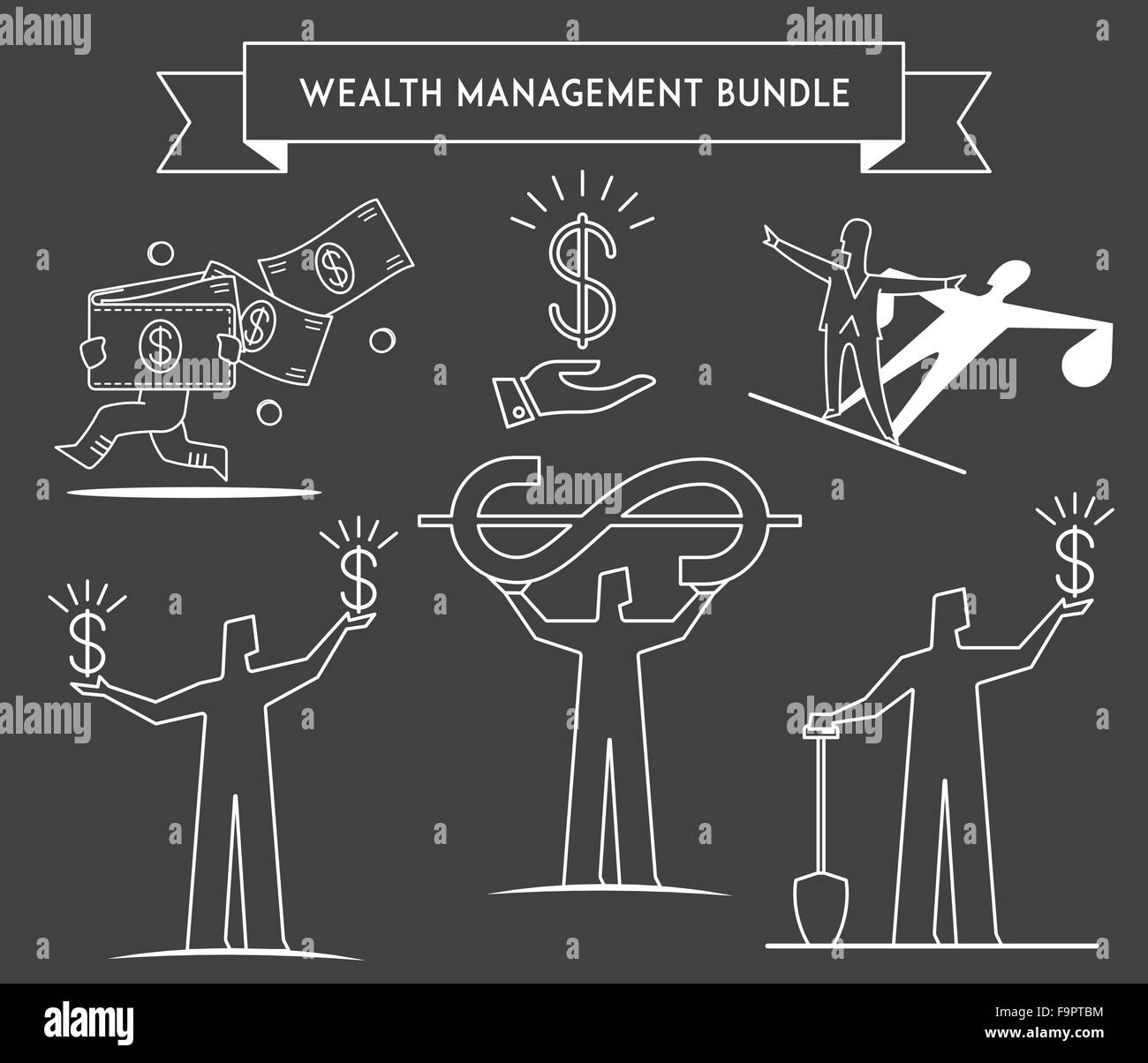 Wealth managment advisors badges and crests for any use Stock Vector ...