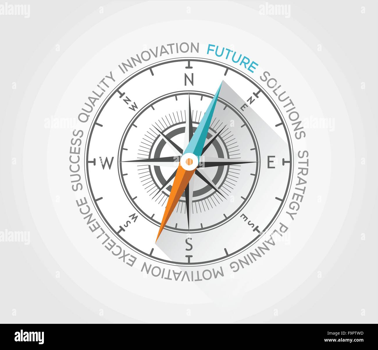 Vector compass about marketing and life Stock Vector Image & Art - Alamy