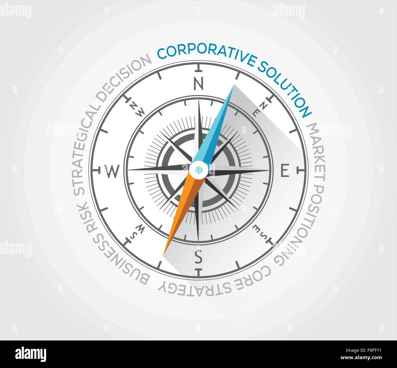 Vector compass about marketing and life Stock Vector Image & Art - Alamy