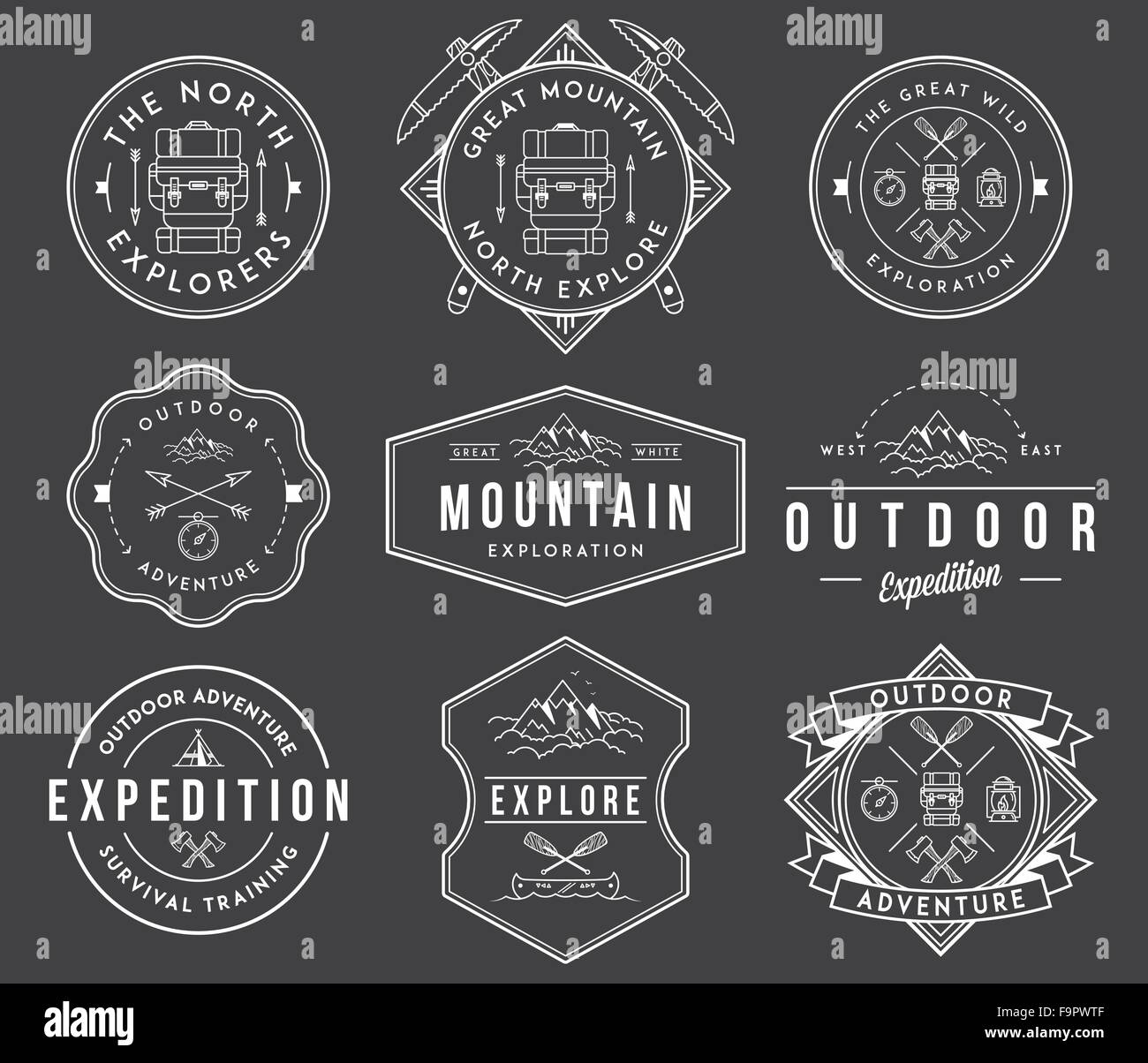 Canoe trail Stock Vector Images - Alamy