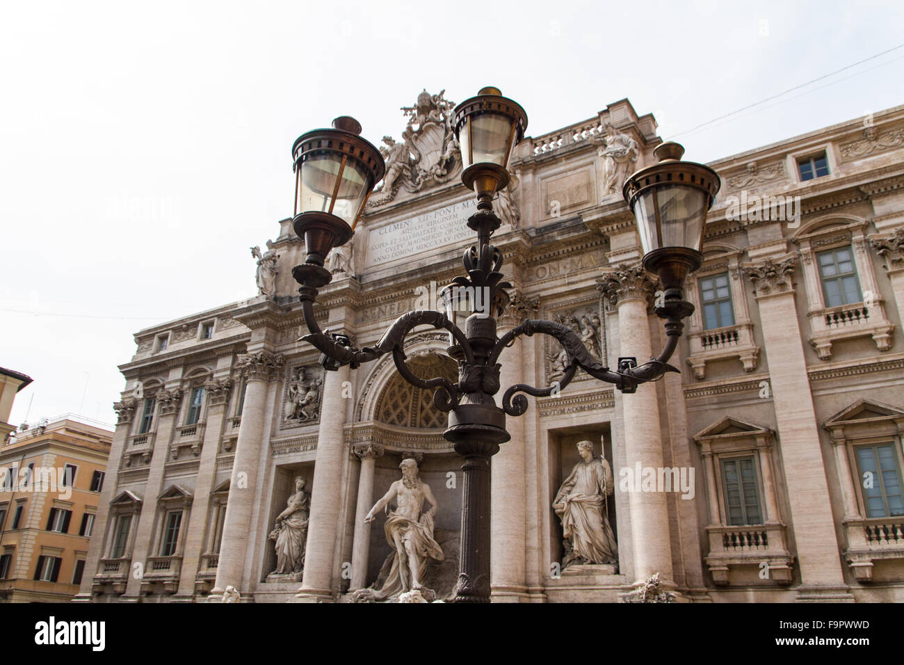Fountain di Trevi - most famous Rome's fountains in the world. Italy ...