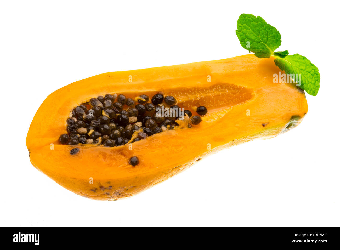 Carica papaya ripe fresh Cut Out Stock Images & Pictures - Alamy