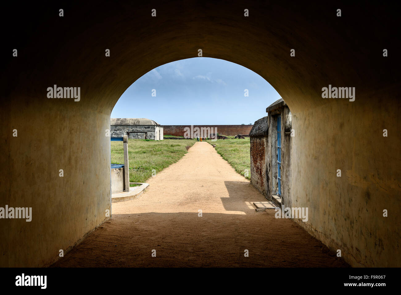 Entrance arch to Old Dutch fort in Sadras, off Chennai, India Stock ...
