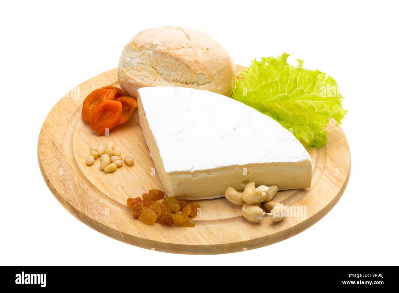piece of Brie cheese Stock Photo - Alamy