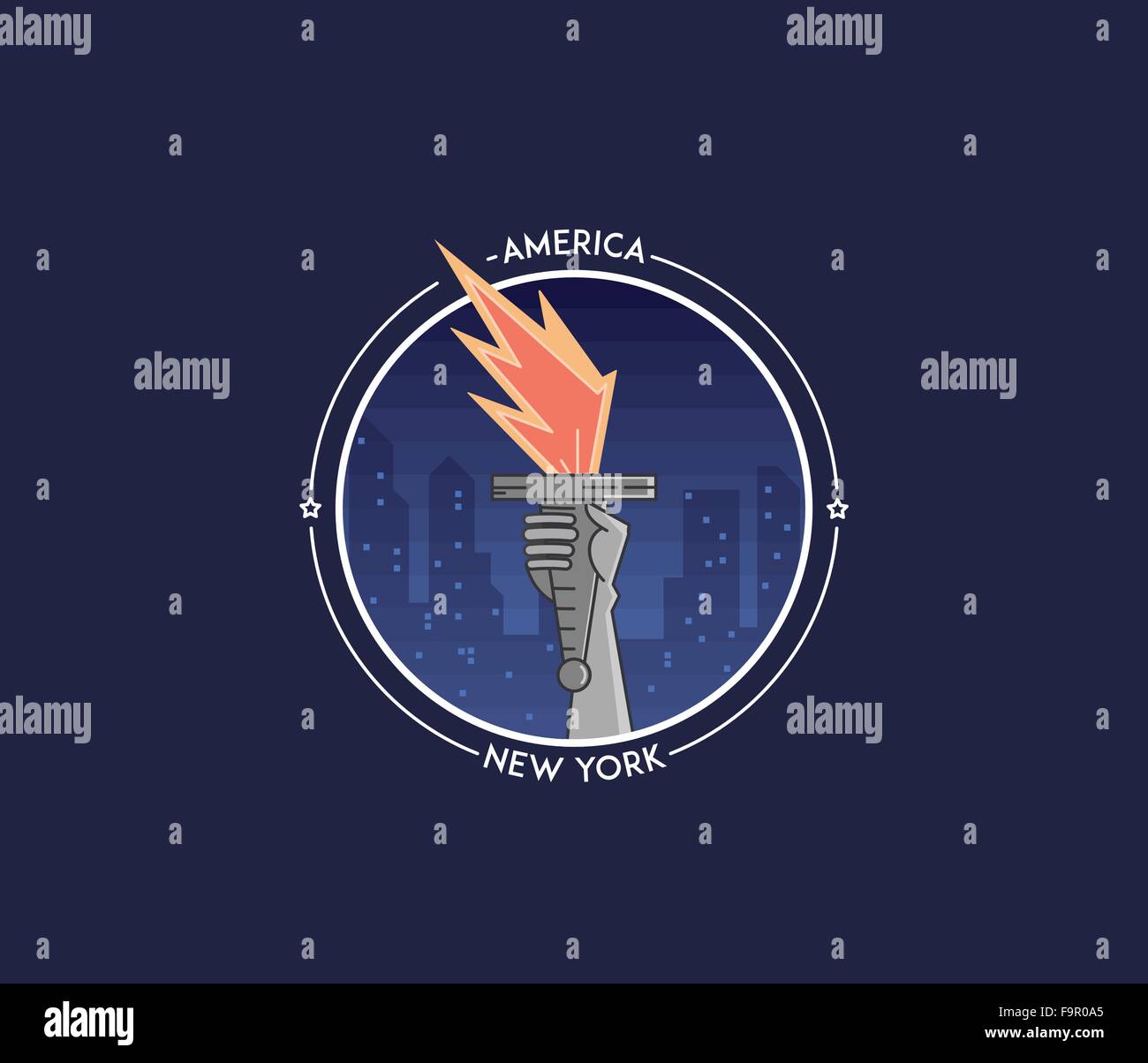 World famous vector city icons and landmarks Stock Vector Image & Art ...