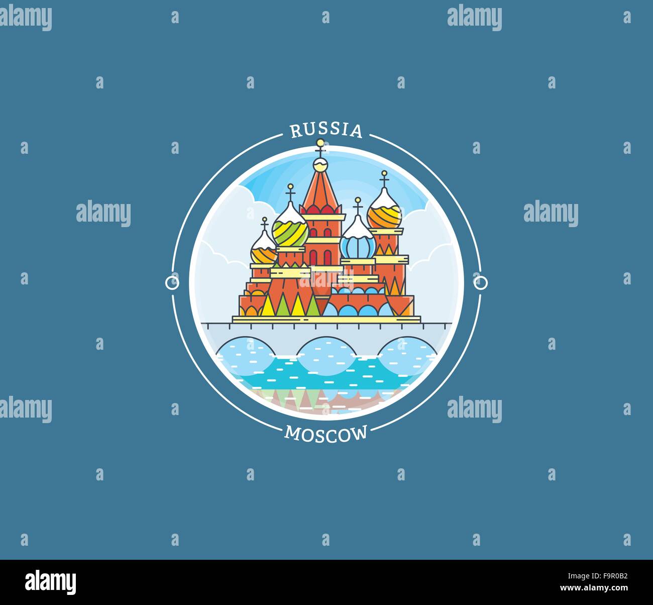 World famous vector city icons and landmarks Stock Vector Image & Art ...