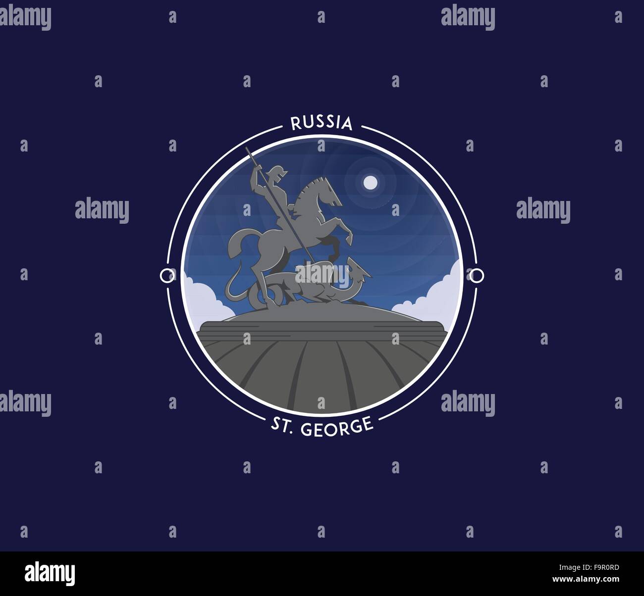 World famous vector city icons and landmarks Stock Vector Image & Art ...
