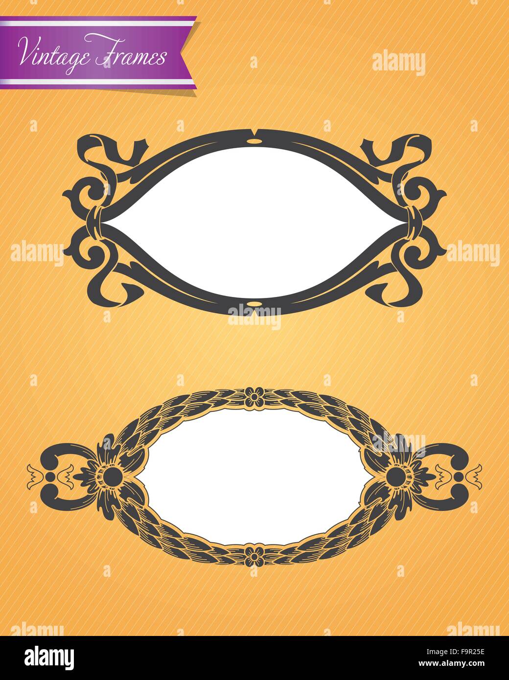 Original vintage frames from victorian time Stock Vector Image & Art ...