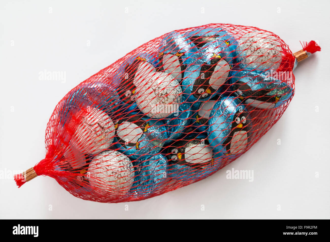 Tesco Christmas Milk chocolate Penguins & Snowballs in net ready for ...