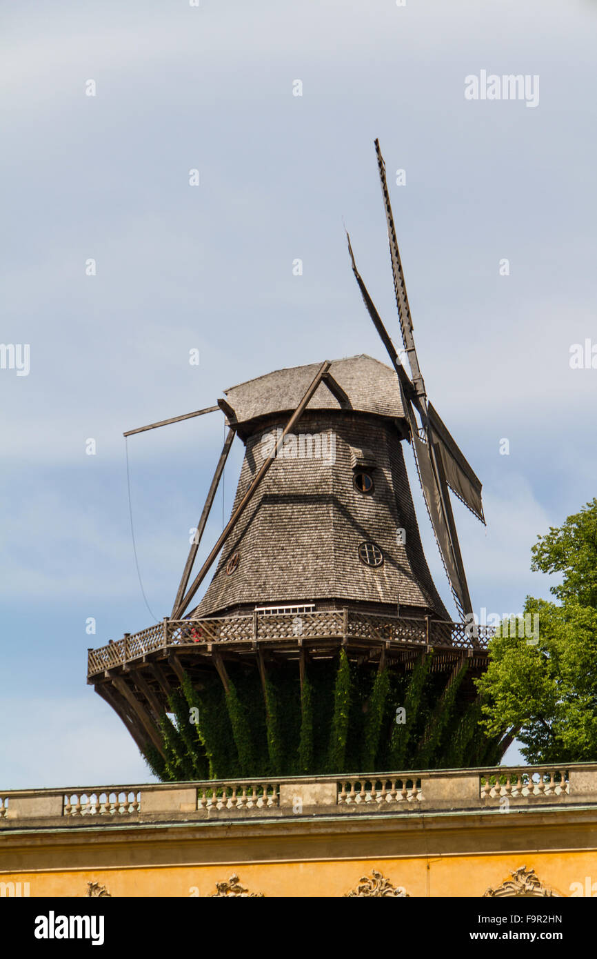 Sanssouci palace blue sky architecture potsdam brandenburg hi-res stock ...