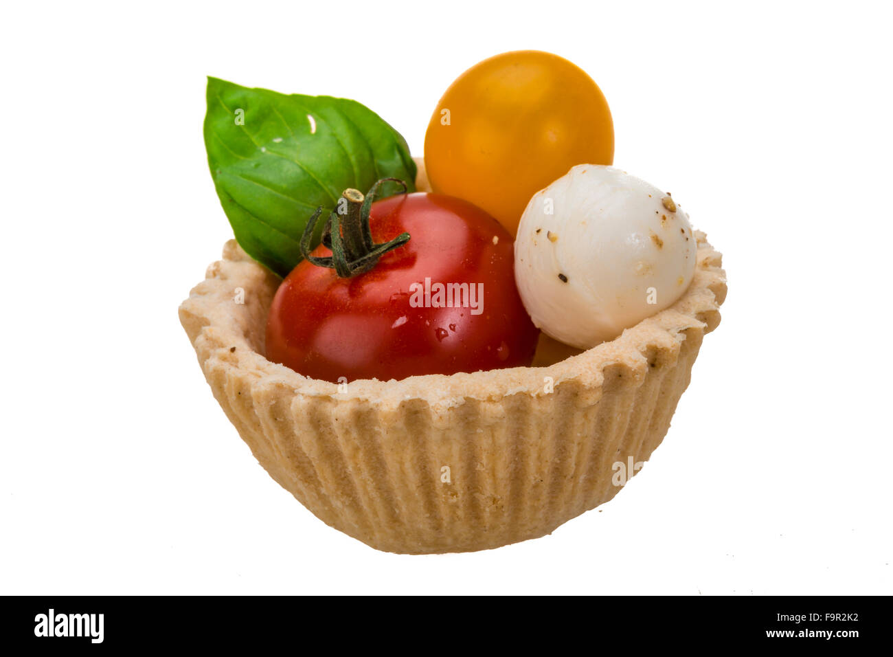 Caprese salad studio isolated background Stock Photo - Alamy