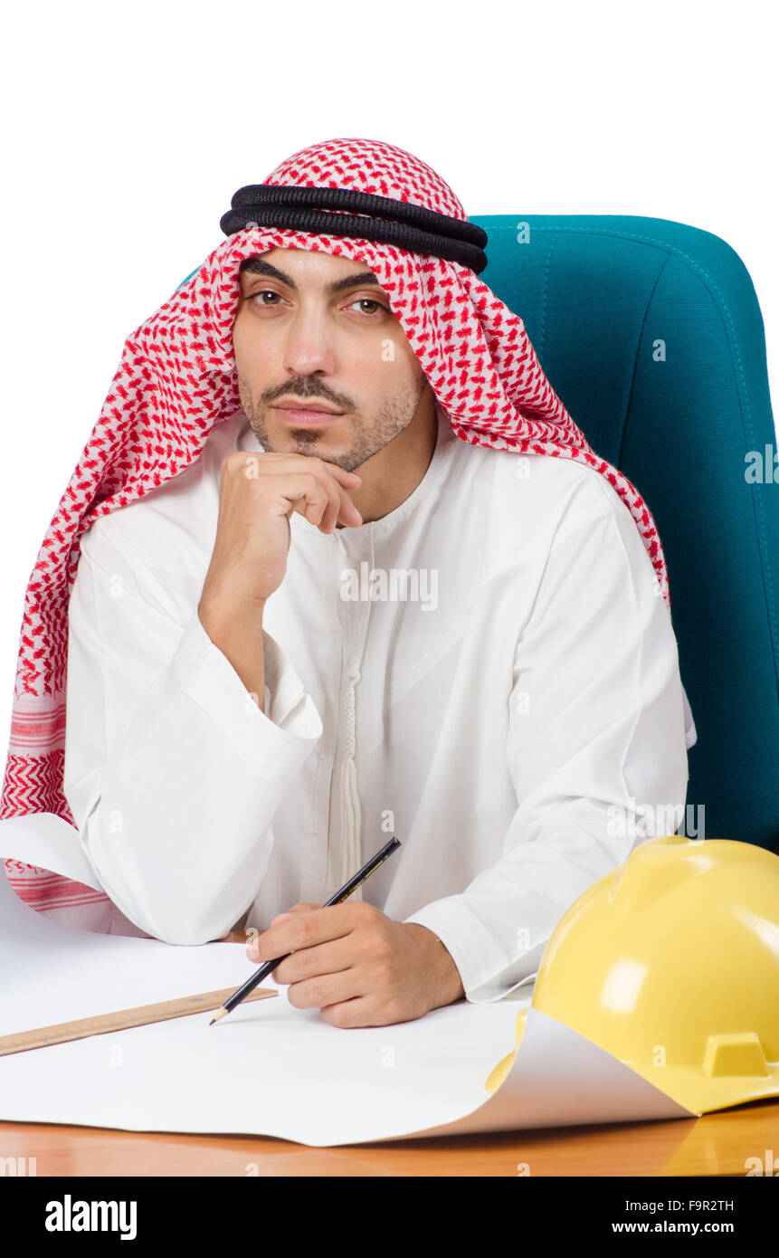Arab man working in the office Stock Photo - Alamy