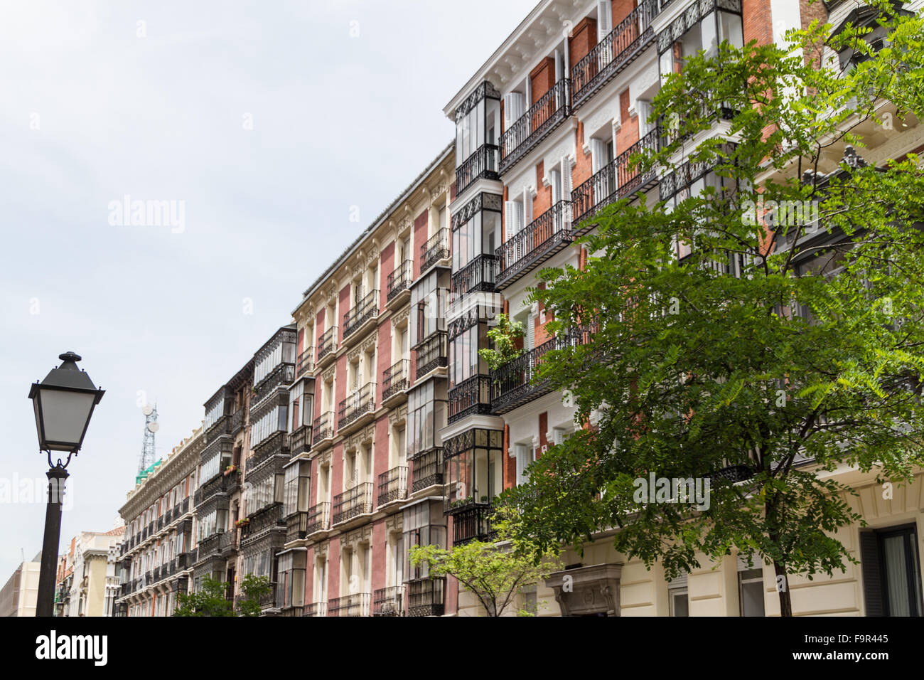 Street View in Madrid Stock Photo - Alamy