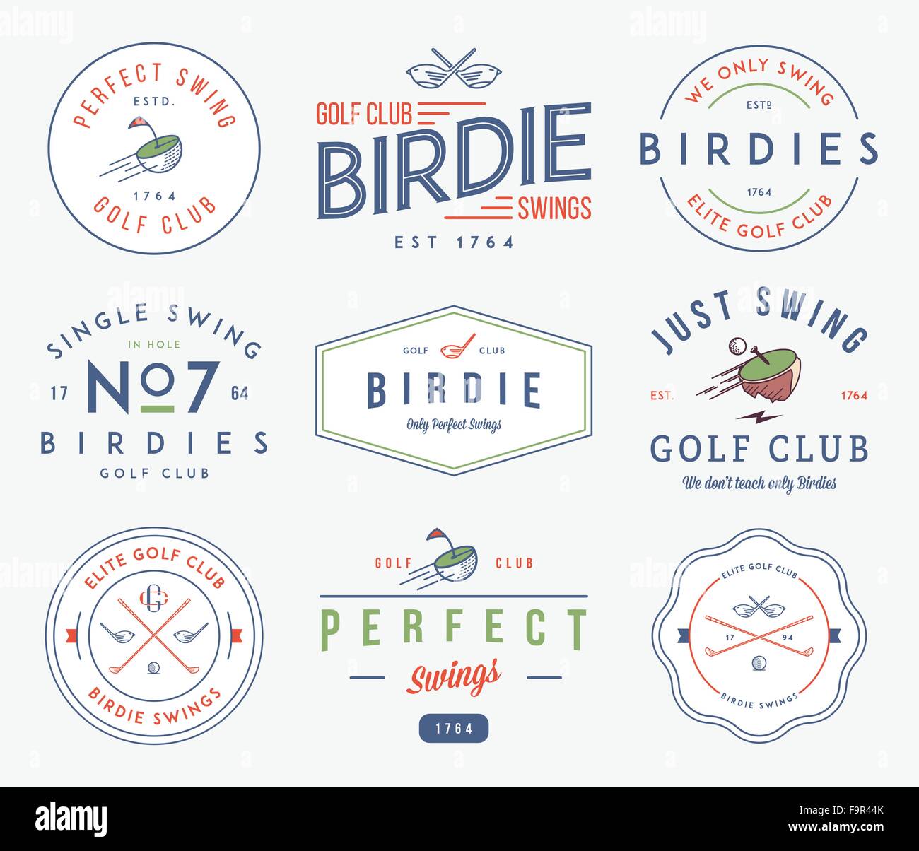 Golf badges and lables for any use Stock Vector Image & Art - Alamy