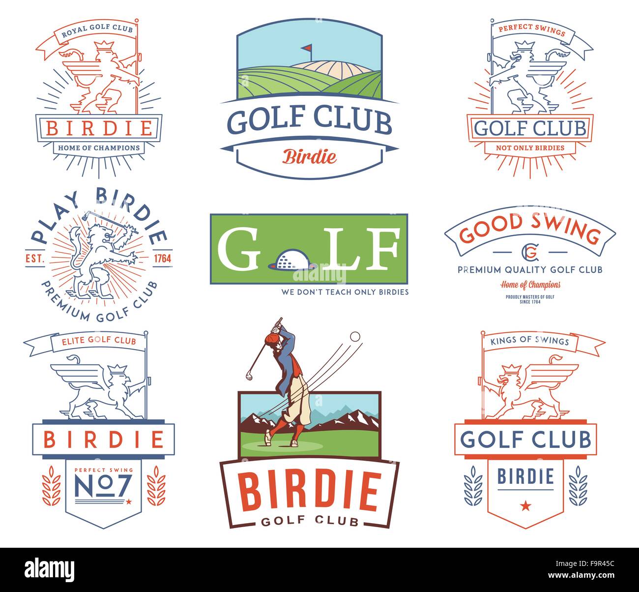 Golf badges and lables for any use Stock Vector Image & Art - Alamy