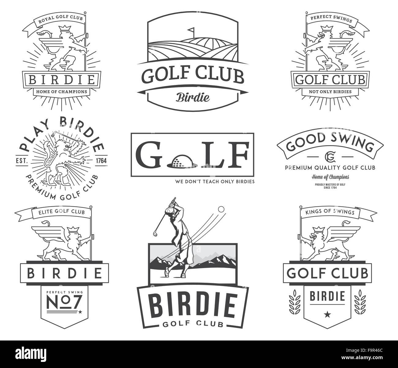 Golf badges and lables for any use Stock Vector Image & Art - Alamy