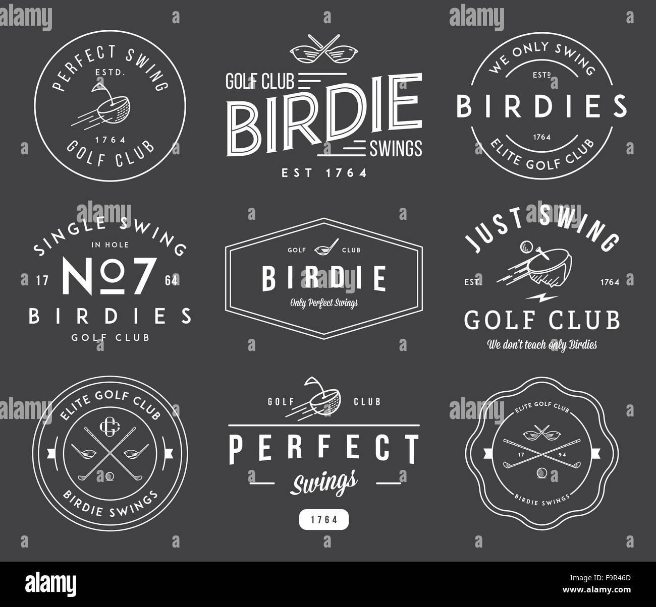 Golf badges and lables for any use Stock Vector Image & Art - Alamy