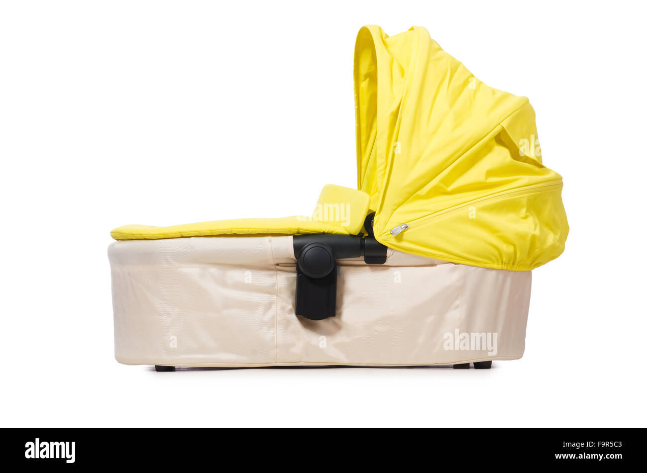 Baby carrycot isolated on white Stock Photo - Alamy