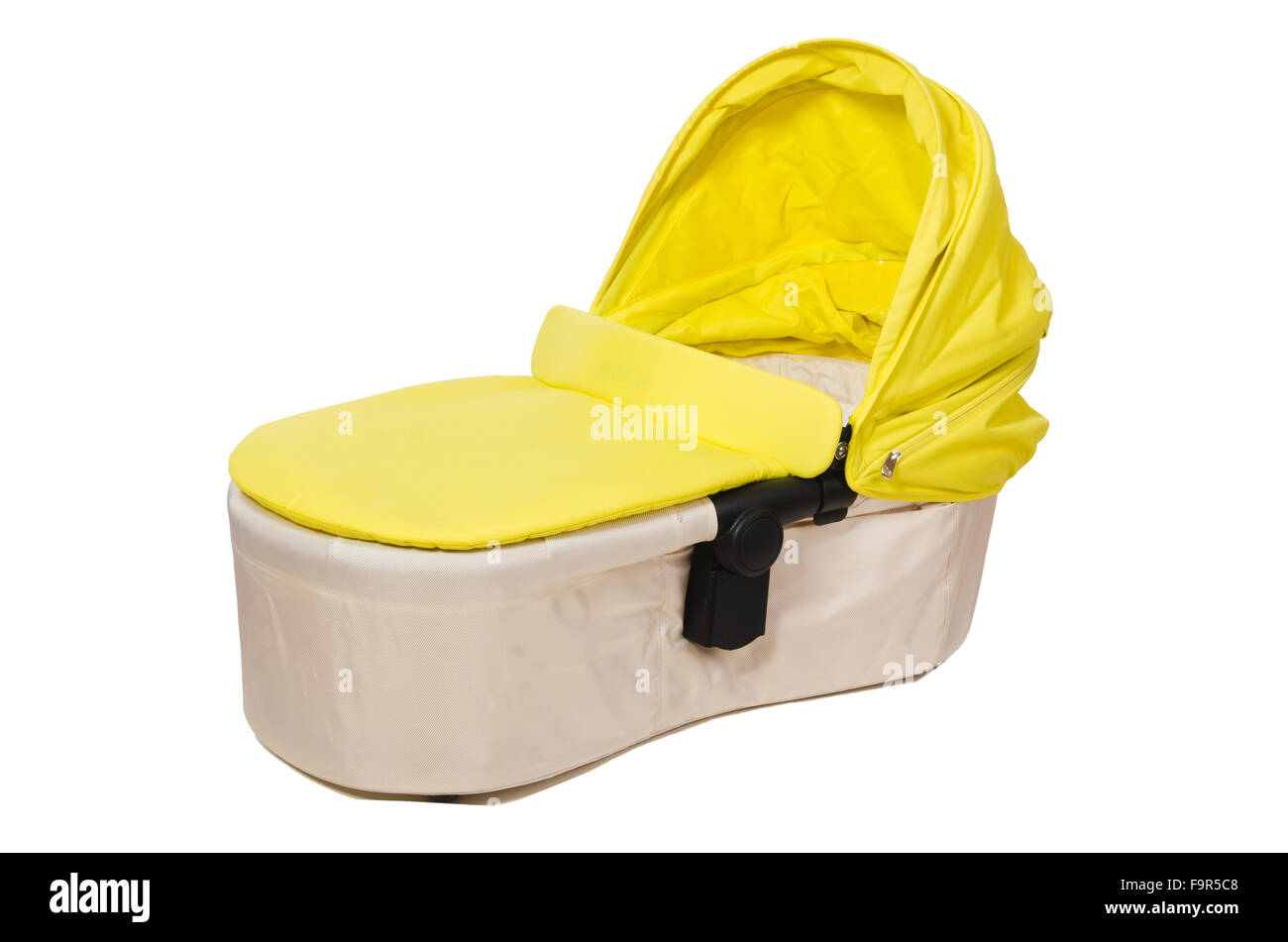 Baby carrycot isolated on white Stock Photo - Alamy