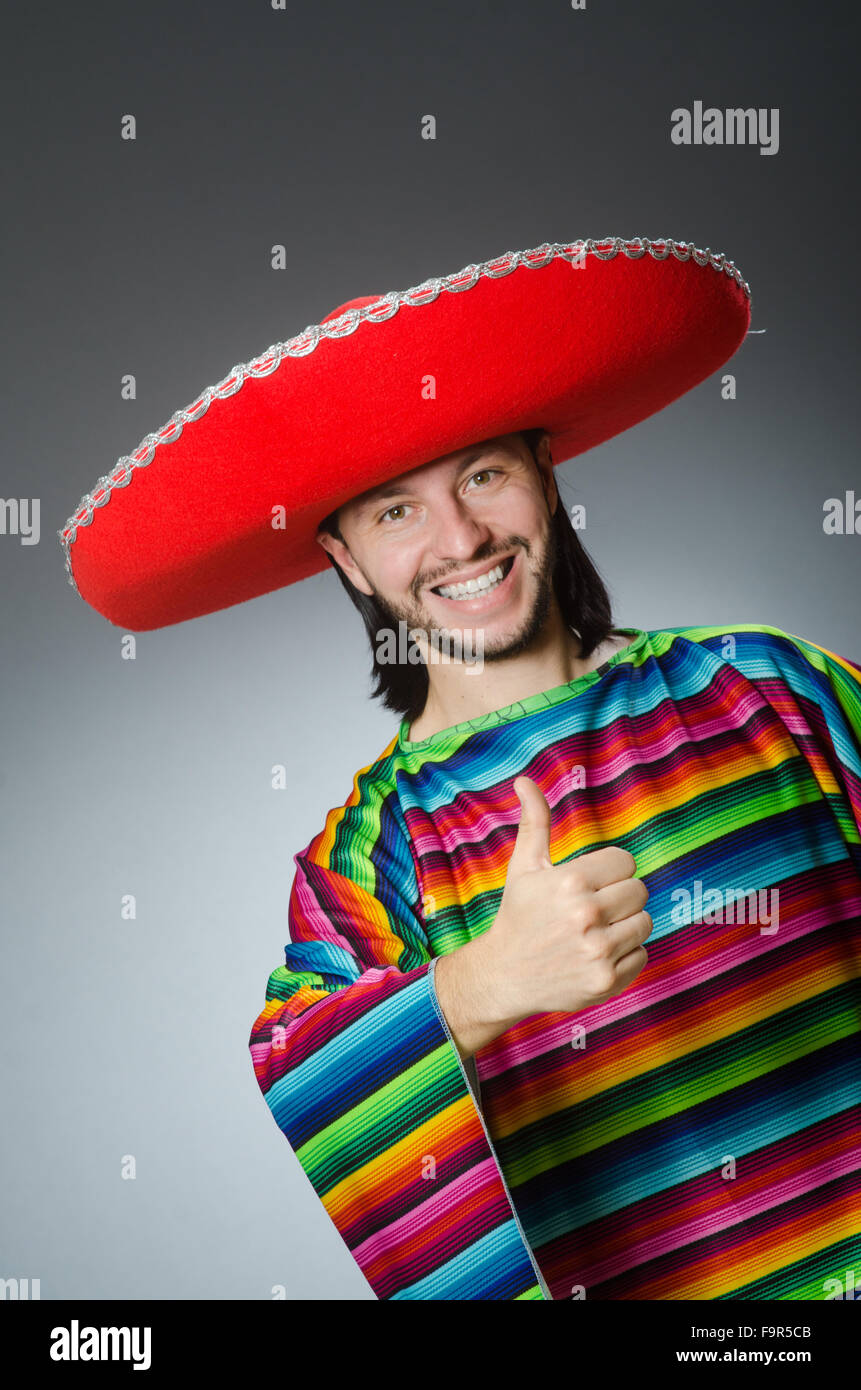 Mexican man with thumbs up Stock Photo - Alamy
