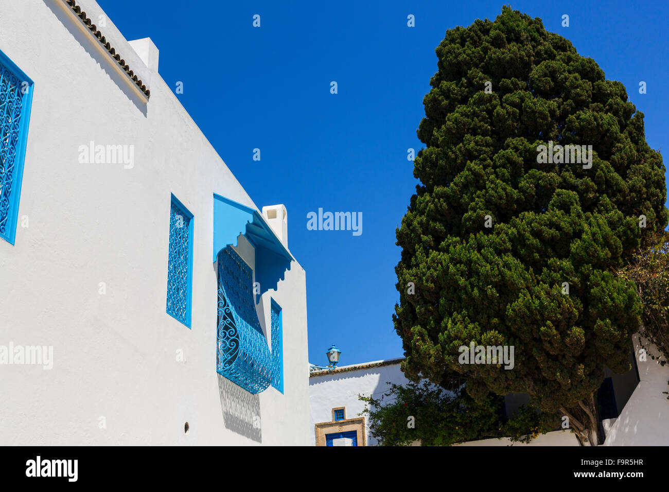 Old arabic town in Tunisia - Sidi Bu Said Stock Photo - Alamy