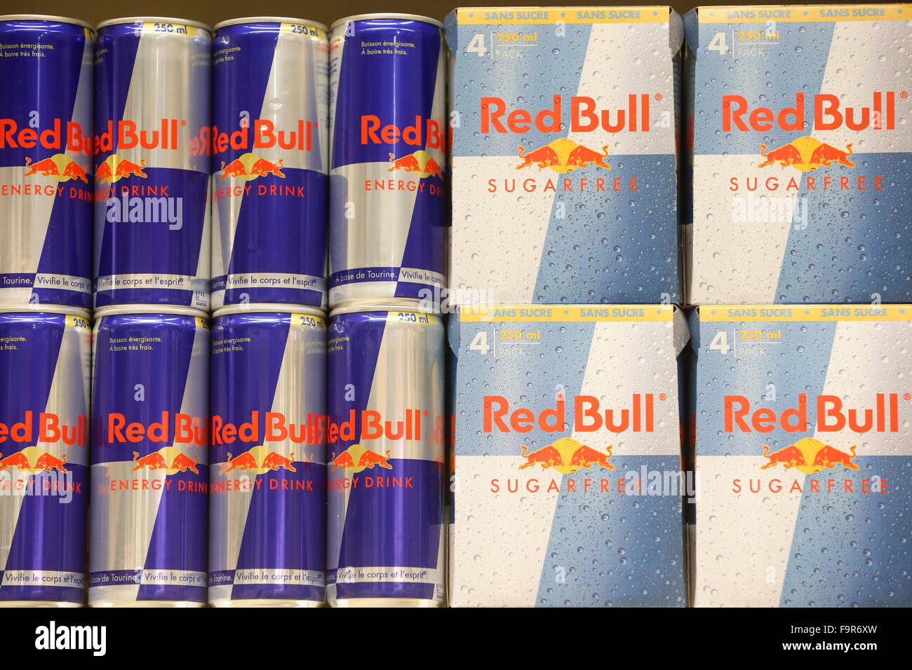 Red bull cans hi-res stock photography and images - Alamy