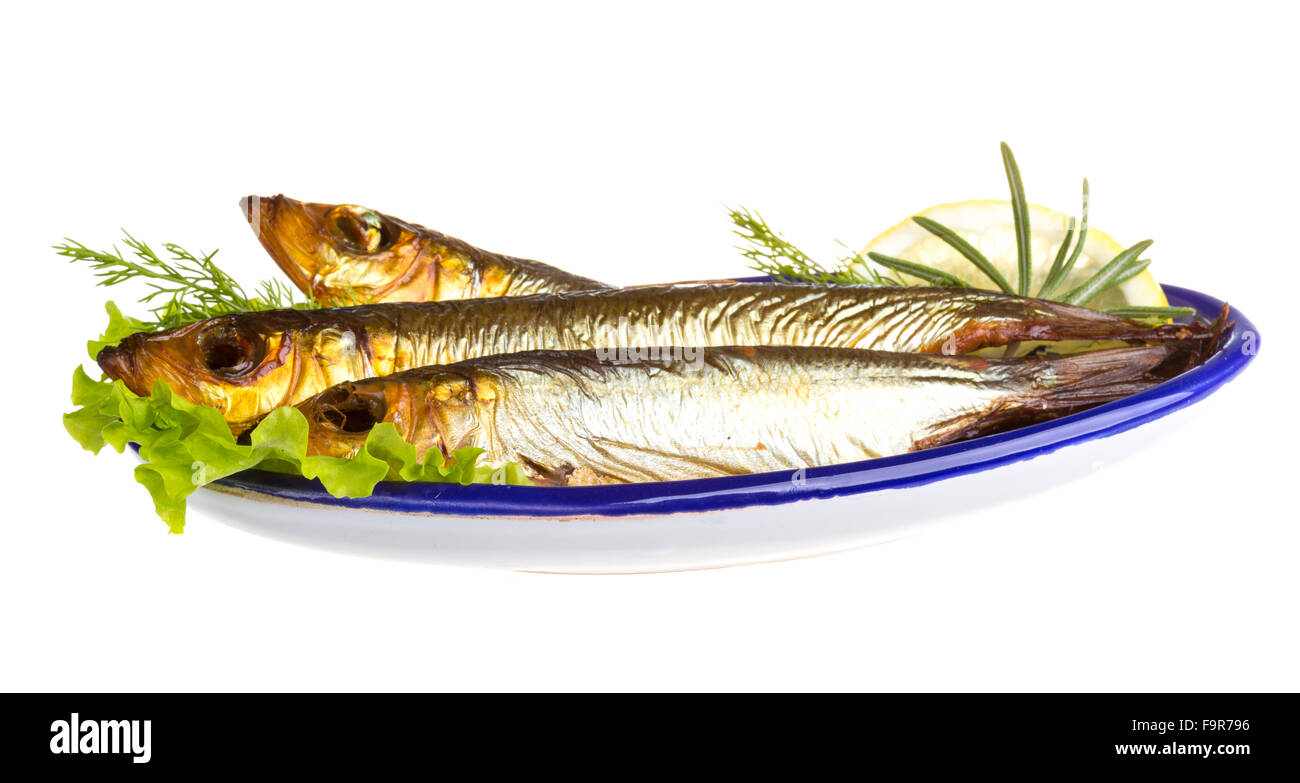 Smoked sprat - appetizing snack Stock Photo - Alamy