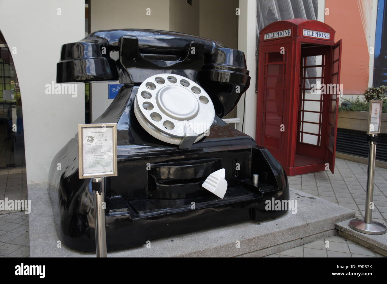 giant replica of rotary dial telephone Stock Photo - Alamy