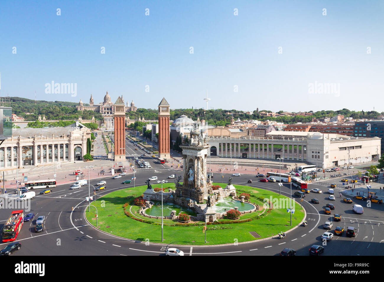 Square of Spain, Barcelona Stock Photo - Alamy
