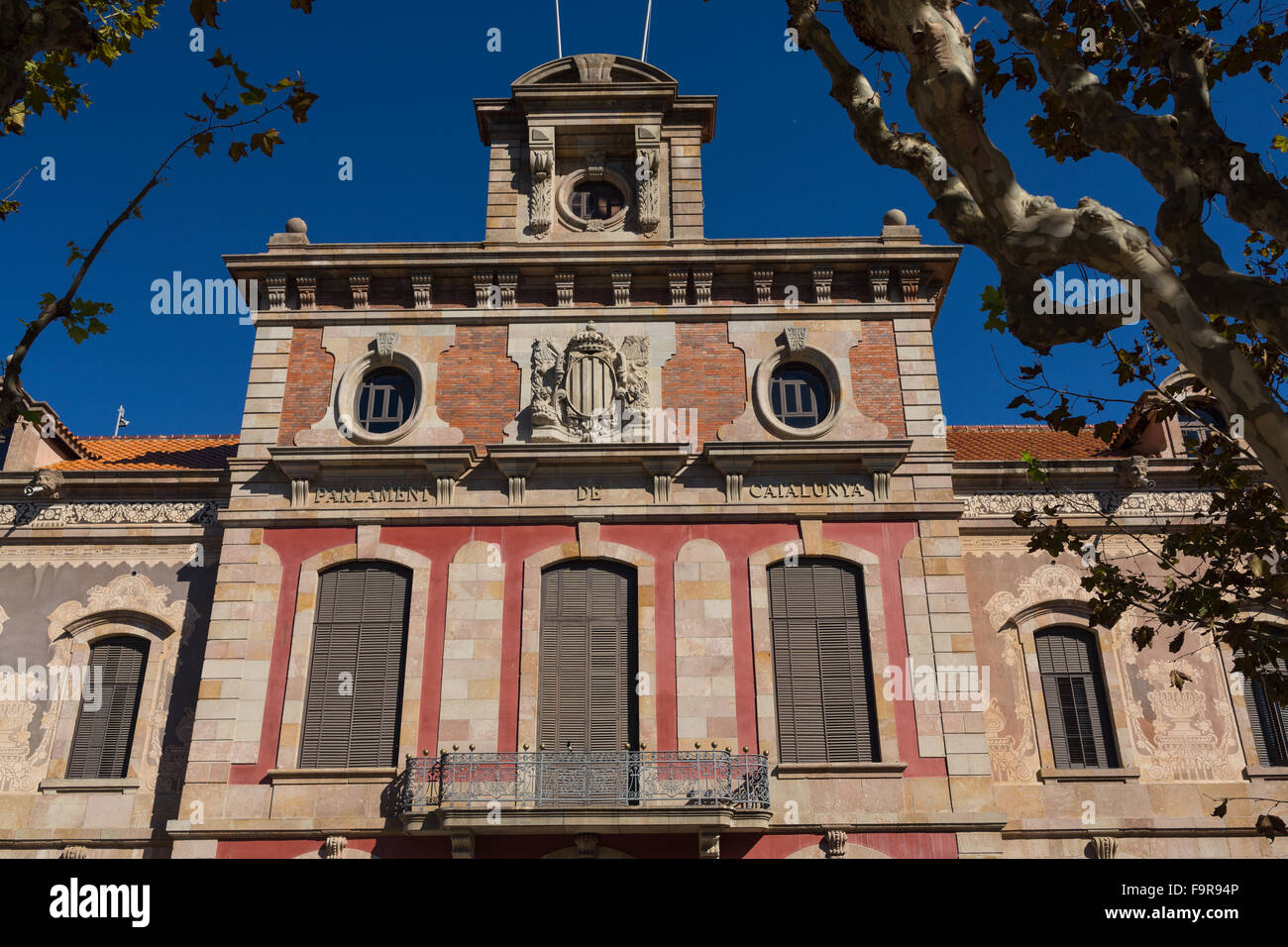 Barcelona - Parliament of autonomous Catalonia. Architecture landmark ...