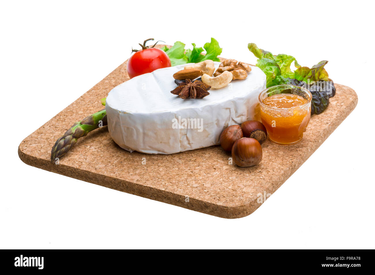 Fresh soft brie cheese Stock Photo - Alamy