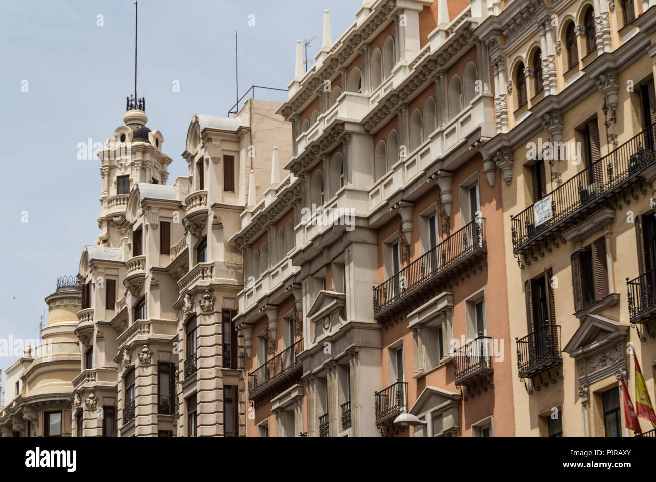 Street View in Madrid Stock Photo - Alamy