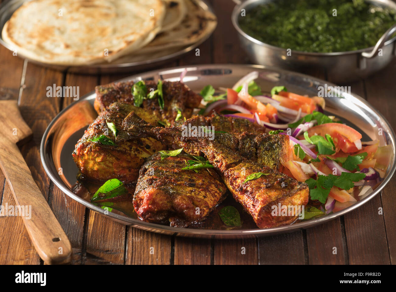 Malabar fish fry. India Food Stock Photo - Alamy