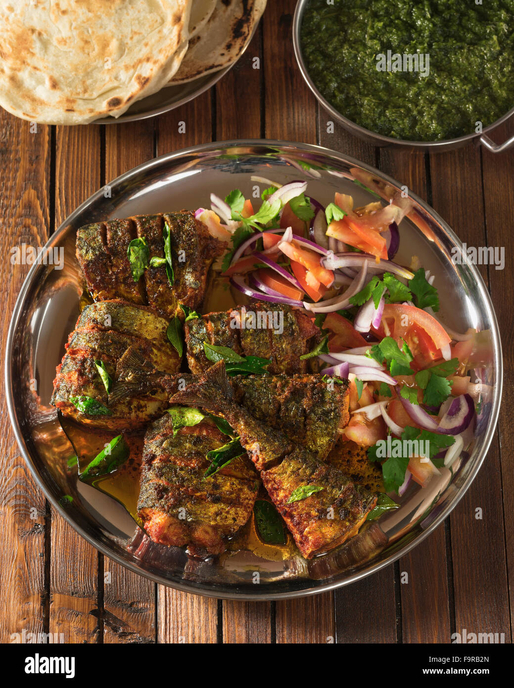 Malabar fish fry. India Food Stock Photo - Alamy