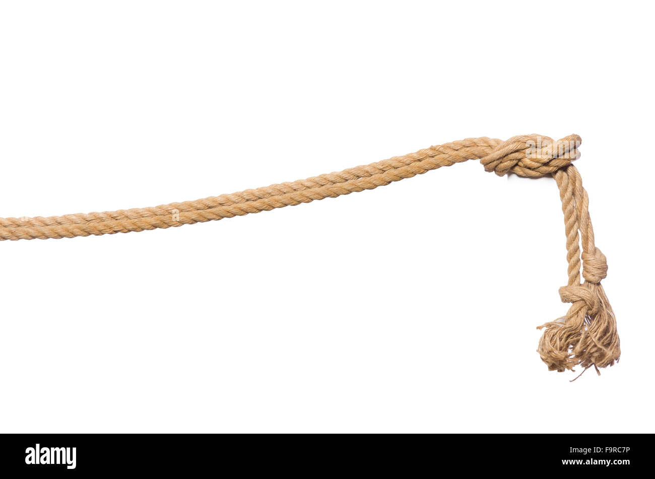 Rope isolated on the white background Stock Photo - Alamy