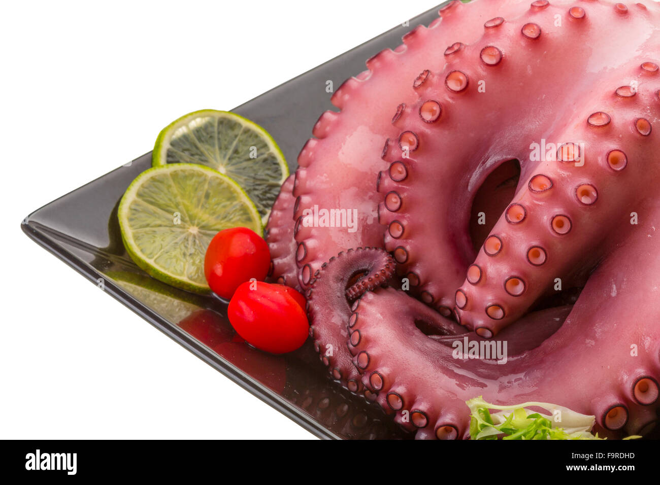 Large boiled octopus Stock Photo - Alamy