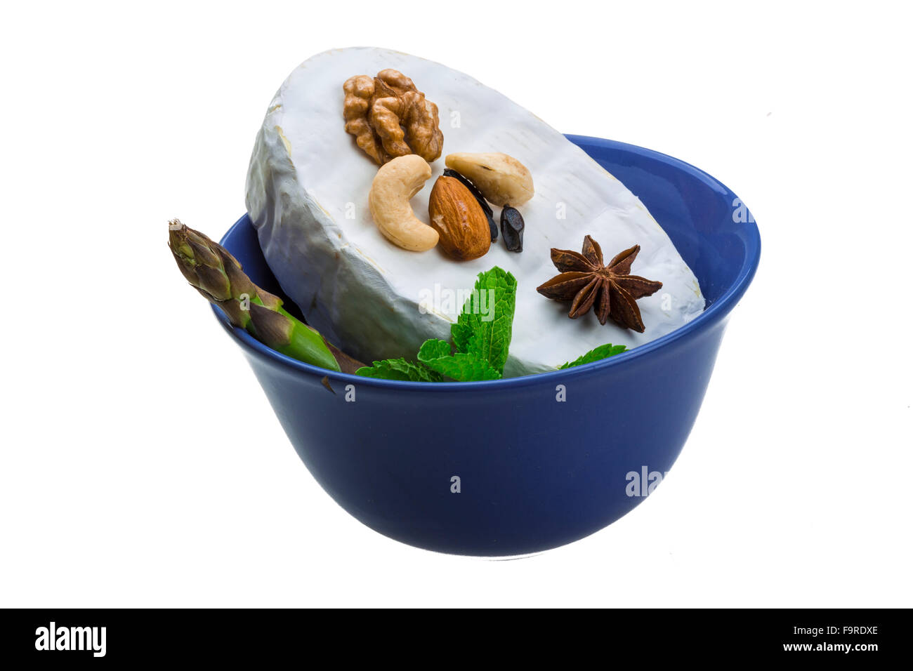 Fresh soft brie cheese Stock Photo - Alamy