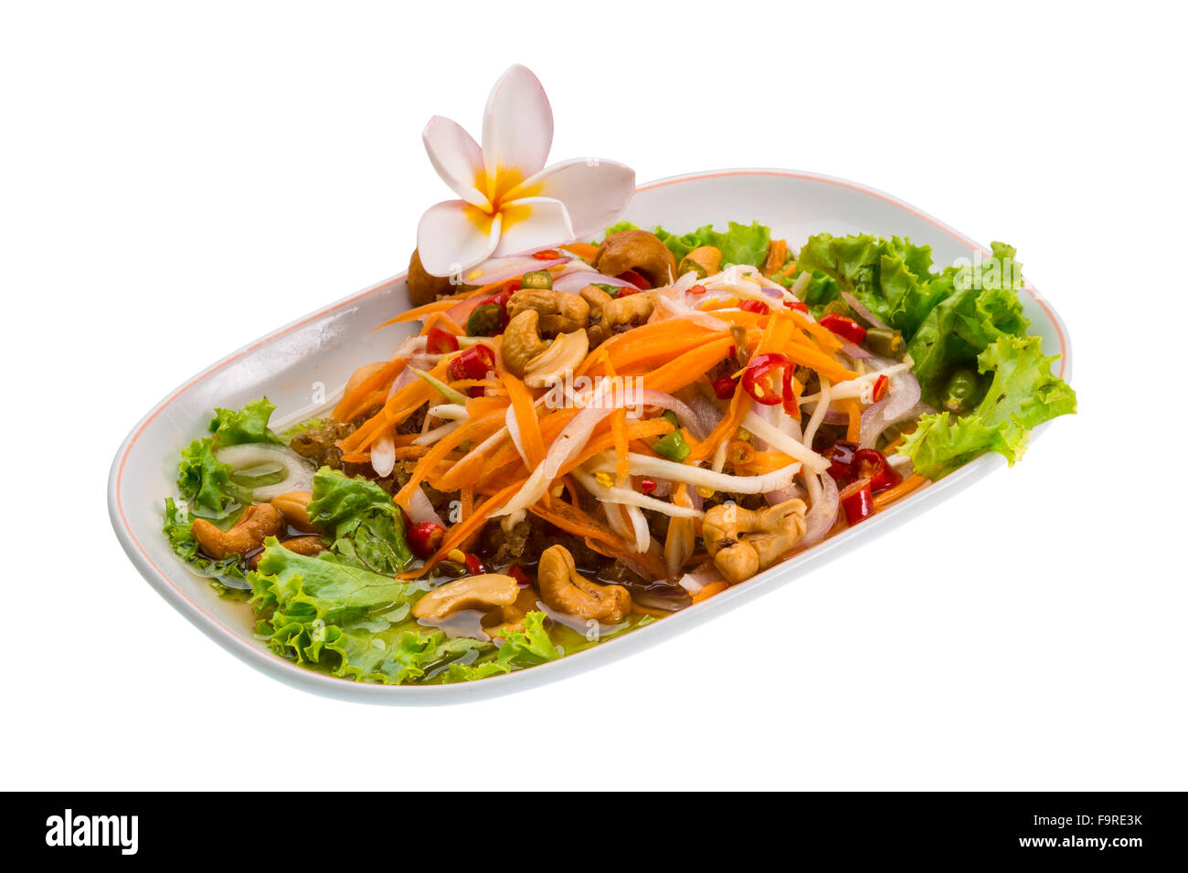 Thai Catfish salad Stock Photo - Alamy